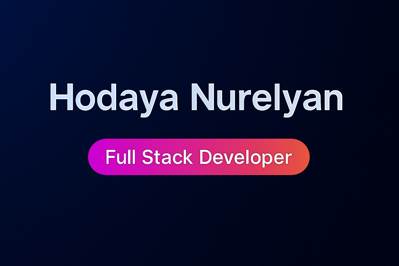 Hodaya Nurelyan – Full Stack Developer
